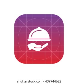 Hand Restaurant Dish Icon Stock Vector (Royalty Free) 464531798 ...