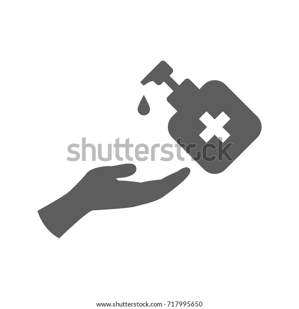 Hand Sanitizer Icon Trendy Flat Style Stock Vector (Royalty Free ...