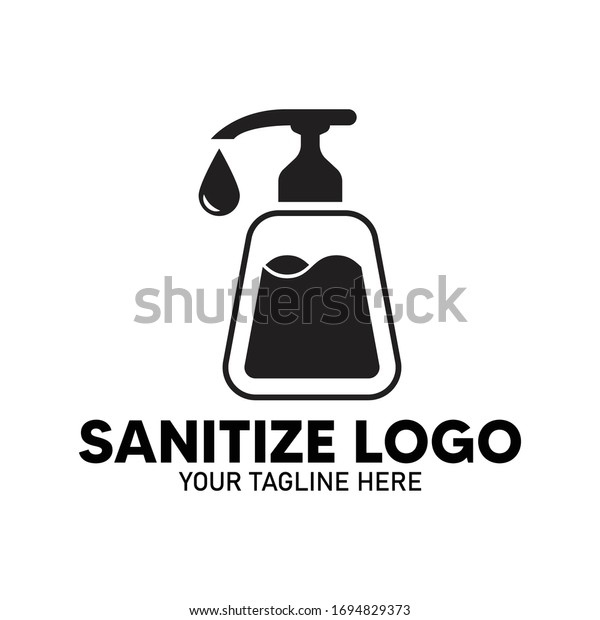 Hand Sanitizer Logo Vector Illustration Stock Vector (Royalty Free ...