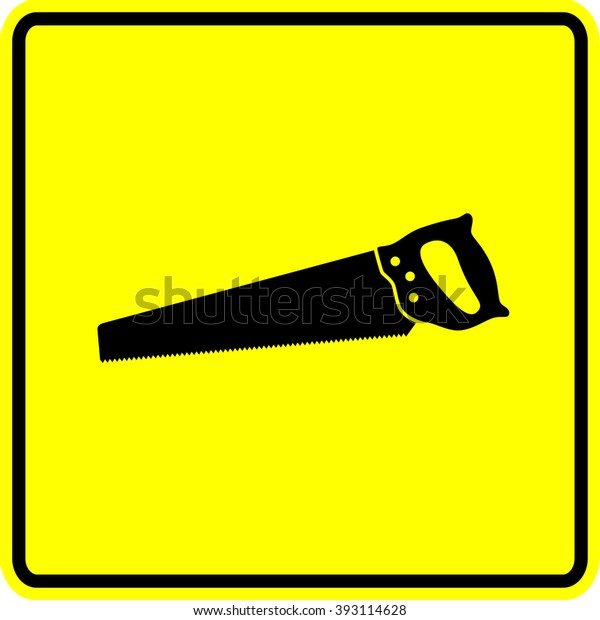 Hand Saw Sign Stock Vector (Royalty Free) 393114628 | Shutterstock
