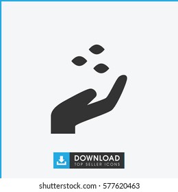 Hand Seeds Icon Illustration Isolated Vector Stock Vector (Royalty Free ...