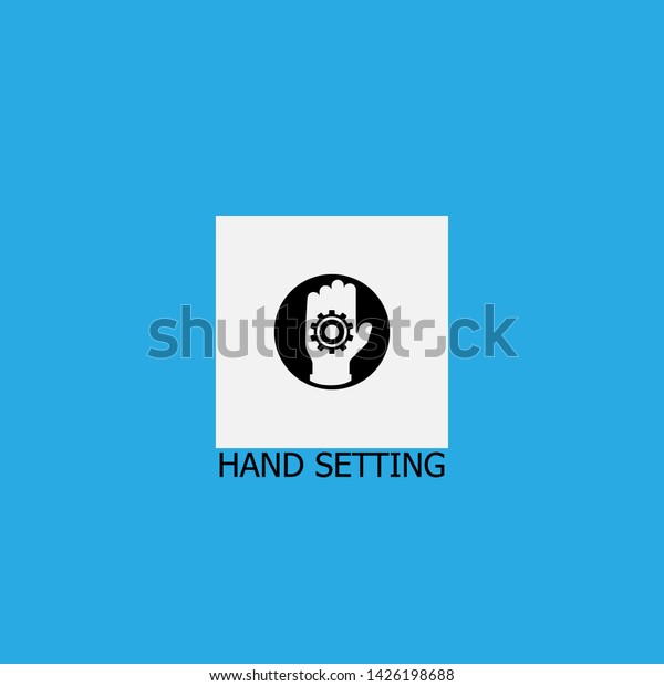 Hand Setting Icon Sign Signifier Vector Stock Vector (Royalty Free ...