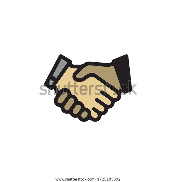 Hand Shake Gestures Human Hand Icon Stock Vector (Royalty Free ...