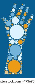 Hand Shape Vector Design By Color Stock Vector (Royalty Free) 493695745 ...