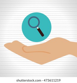Hand Shipping Cargo Attention Vector Illustration Stock Vector (Royalty ...