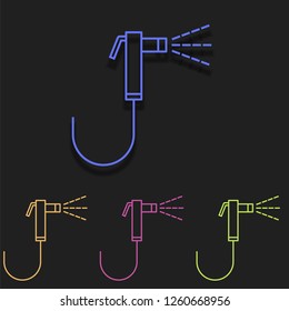 Hand Shower Icon Multi Color Simple Stock Vector (Royalty Free) 1260668956