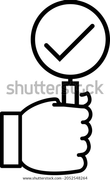 Hand Sign Bid Icon Vector Illustration Stock Vector (Royalty Free ...