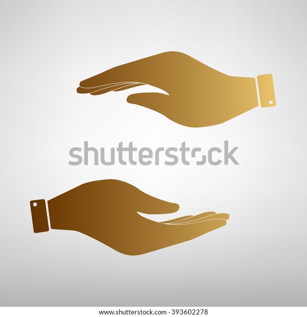 Hand Sign Flat Style Icon Stock Vector (Royalty Free) 393602278 ...