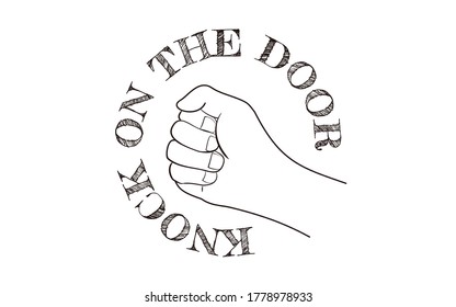 Hand Sign Icon Knock Sign Vector Stock Vector (Royalty Free) 1778978933 ...