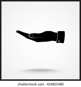 Hand Sign Icon Vector Illustration Flat Stock Vector (Royalty Free ...
