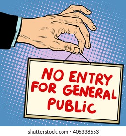 Hand Sign No Entry General Public 스톡 일러스트 425848381 | Shutterstock