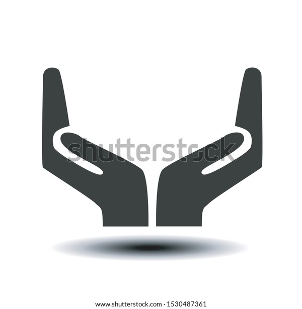 Hand Sign Protection Vector Stock Vector (Royalty Free) 1530487361 ...