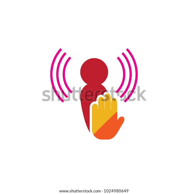 Hand Signal Logo Icon Design Stock Vector (Royalty Free) 1024980649 ...