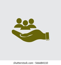 Handshake Group Logo Icon Design Stock Vector (Royalty Free) 1060170146