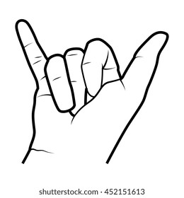 Left Hand Little Finger Cartoon Vector Stock Vector (Royalty Free ...
