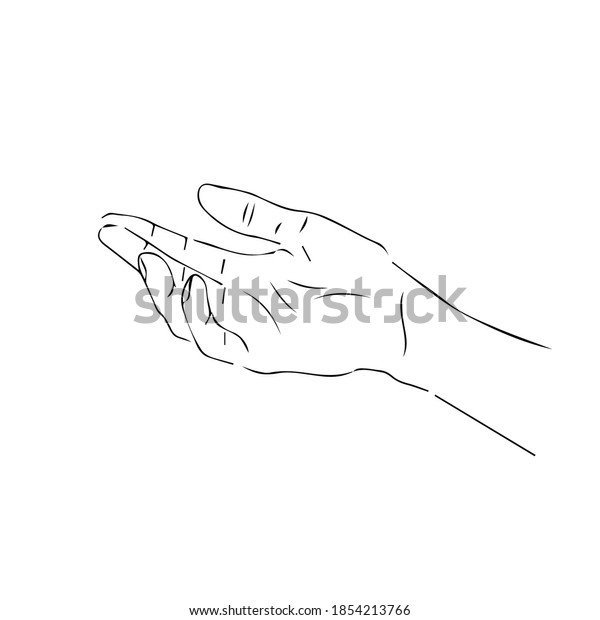 Hand Sketch Outline Style Stock Vector (Royalty Free) 1854213766 ...