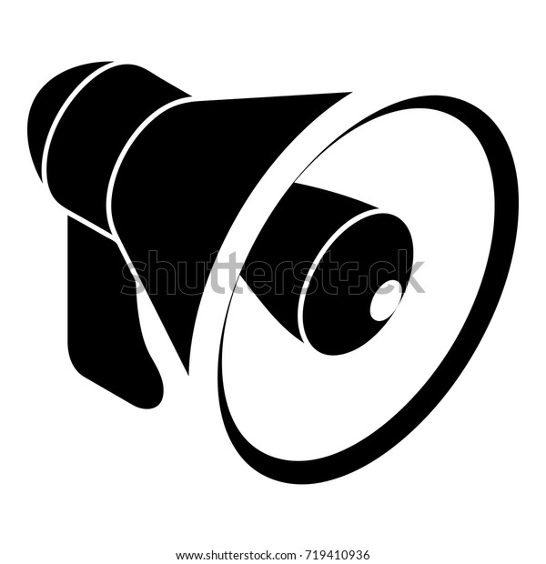 Hand Speaker Icon Simple Illustration Hand Stock Vector (Royalty Free ...