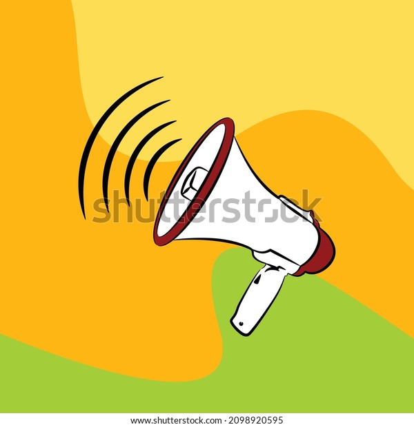Hand Speaker Illustration Design Vector Stock Vector (Royalty Free ...