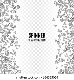 Hand Spinner Vertical Horizontal Seamless Pattern Stock Vector (Royalty ...