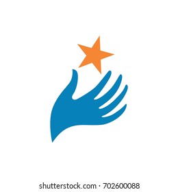 Hand Star Stock Vector (Royalty Free) 702600088 | Shutterstock