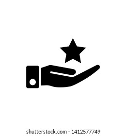 Hand Star Icon Design Template Stock Vector (Royalty Free) 1412577749 ...