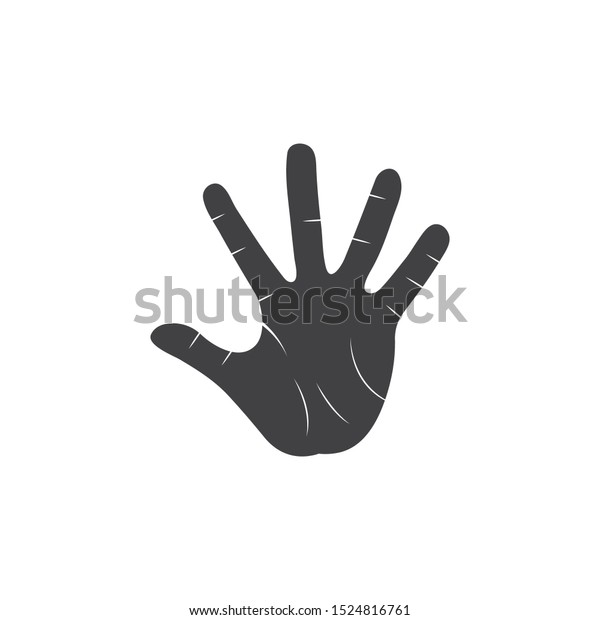 Hand Stop Denied Icon Vector Illustration Stock Vector (Royalty Free ...