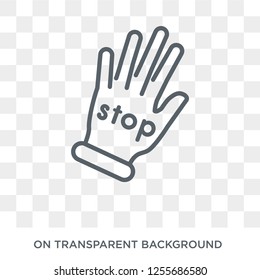 Hand Stop Icon Trendy Flat Vector Stock Vector (Royalty Free ...