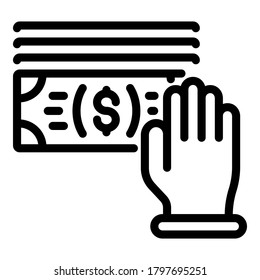 Hand Subsidy Icon Outline Hand Subsidy Stock Vector (Royalty Free ...