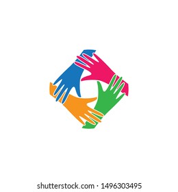 Hand Symbol Community Vector Icon Stock Vector (Royalty Free ...