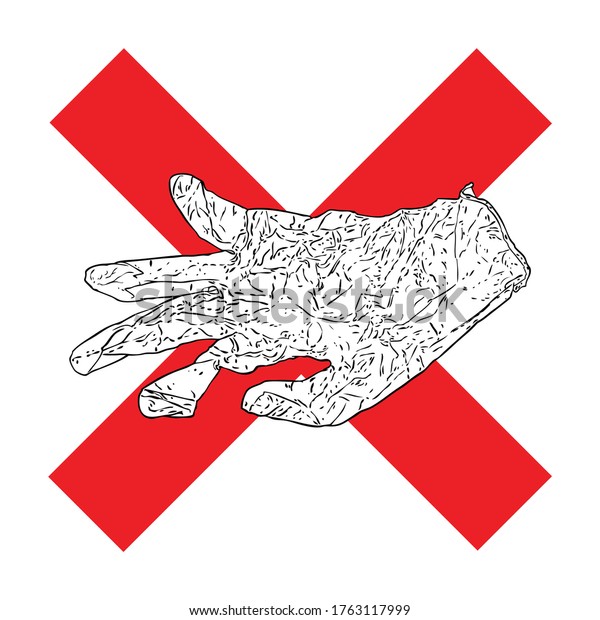Hand Throwing Litter Trash Disposable Medical Stock Vector (Royalty ...
