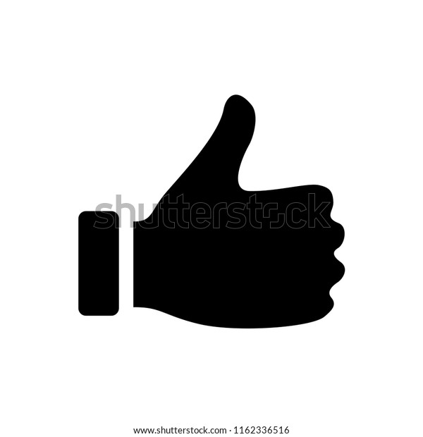 Hand Thumb Icon Flat Stock Vector (Royalty Free) 1162336516 | Shutterstock