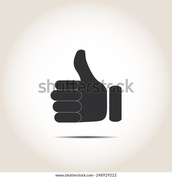 Hand Thumb Icon Vector Illustration On Stock Vector (Royalty Free ...