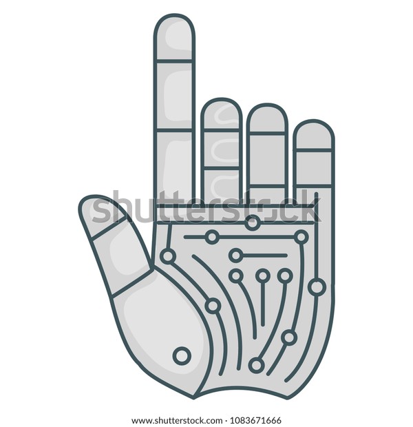 Hand Touching Circuit Electric Stock Vector (Royalty Free) 1083671666 ...