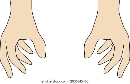 Hand Trying Grab Something Above Stock Vector (Royalty Free) 2036845463 ...