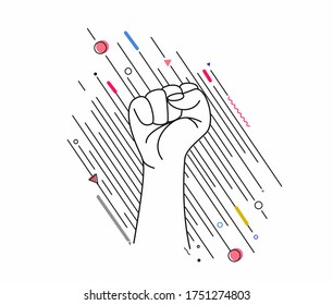 Hand Unity Calligraphic Line Art Text Stock Vector (Royalty Free ...