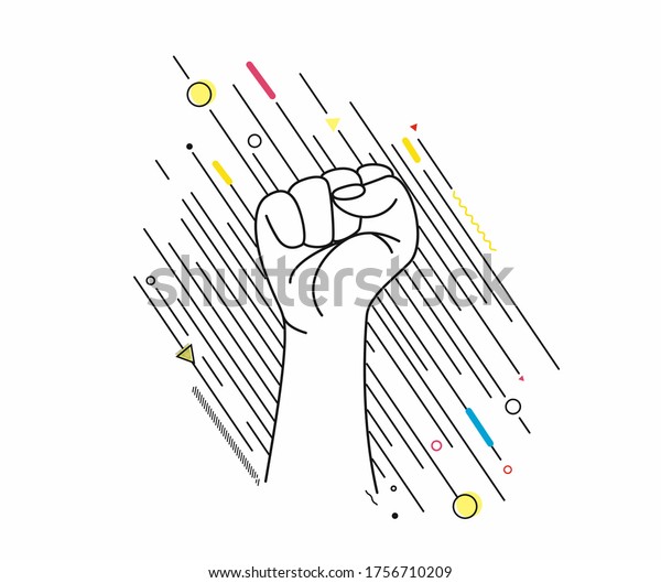 Hand Unity Calligraphic Line Art Text Stock Vector (Royalty Free ...