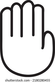 Hand Vector Icon Illustrationon White Backgroundeps Stock Vector ...