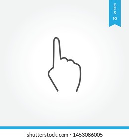 Hand Vector Icon Simple Hand Sign Stock Vector (Royalty Free ...