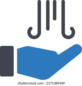 Hand Vector Illustration On Transparent Background Stock Vector ...