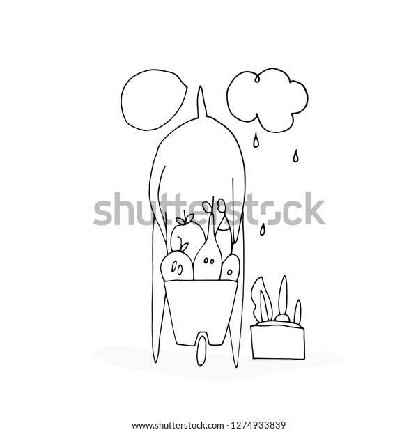 Hand Vector Stick Figure Illustration Man: vector de stock (libre de ...