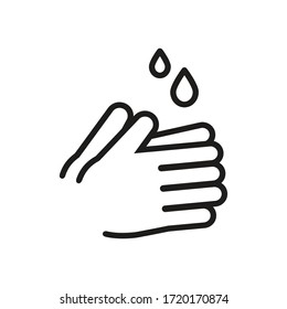 Hand Wash Flat Vector Icon Clean Stock Vector (Royalty Free) 1887657652 ...