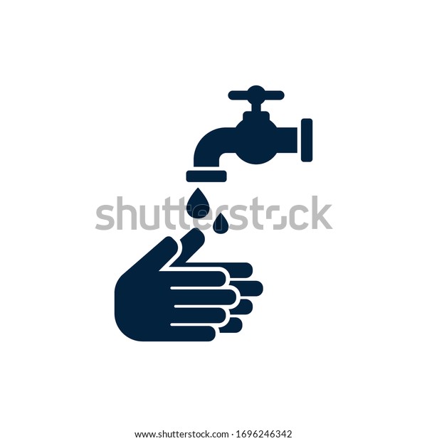 Hand Washing Logo Vector Illustration Stock Vector (Royalty Free ...