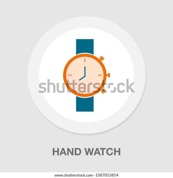 Hand Watch Icon Clock Icon Clock Stock Vector (Royalty Free) 1087053854 ...