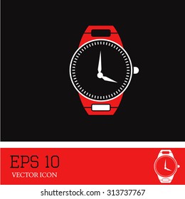 Hand Watchwatch Vector Illustration Stock Vector (Royalty Free ...