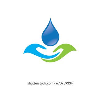 Hand Water Logo Stock Vector (Royalty Free) 670959334 | Shutterstock