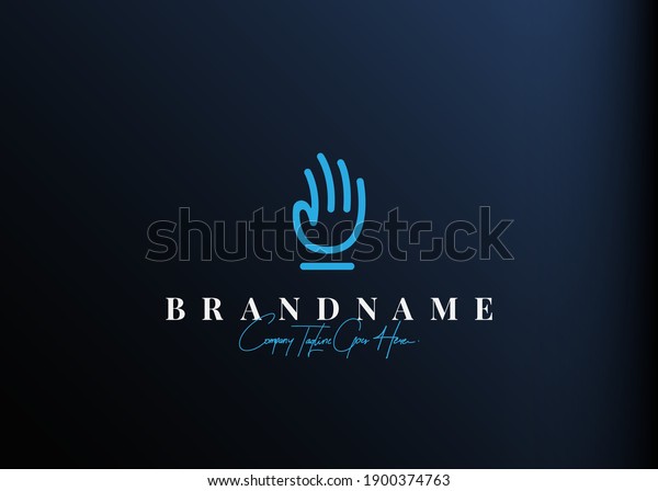 Hand Waving Logo Design Inspiration Vector Stock Vector (Royalty Free ...