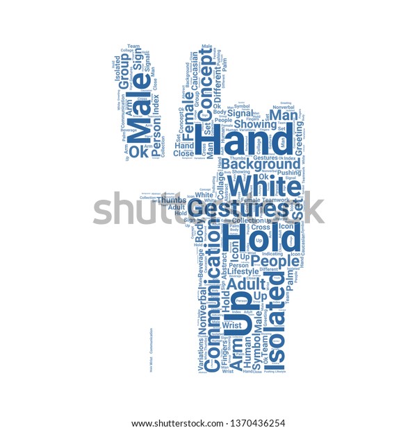 Hand Word Cloud Tag Cloud About Stock Vector (Royalty Free) 1370436254 ...