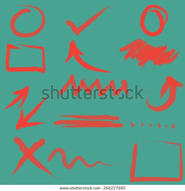 Hand Write Arrow Education Stock Vector (Royalty Free) 266227685 ...