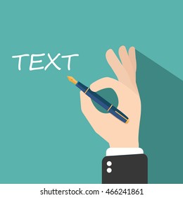 Hand Writing Stock Vector (Royalty Free) 466241861 | Shutterstock