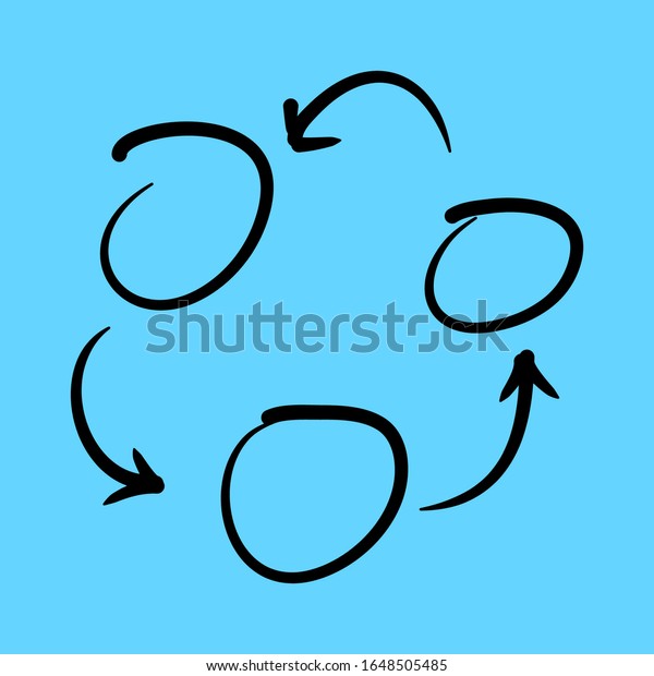 Hand Written Symbol Illustration Presentation Hand Stock Vector ...